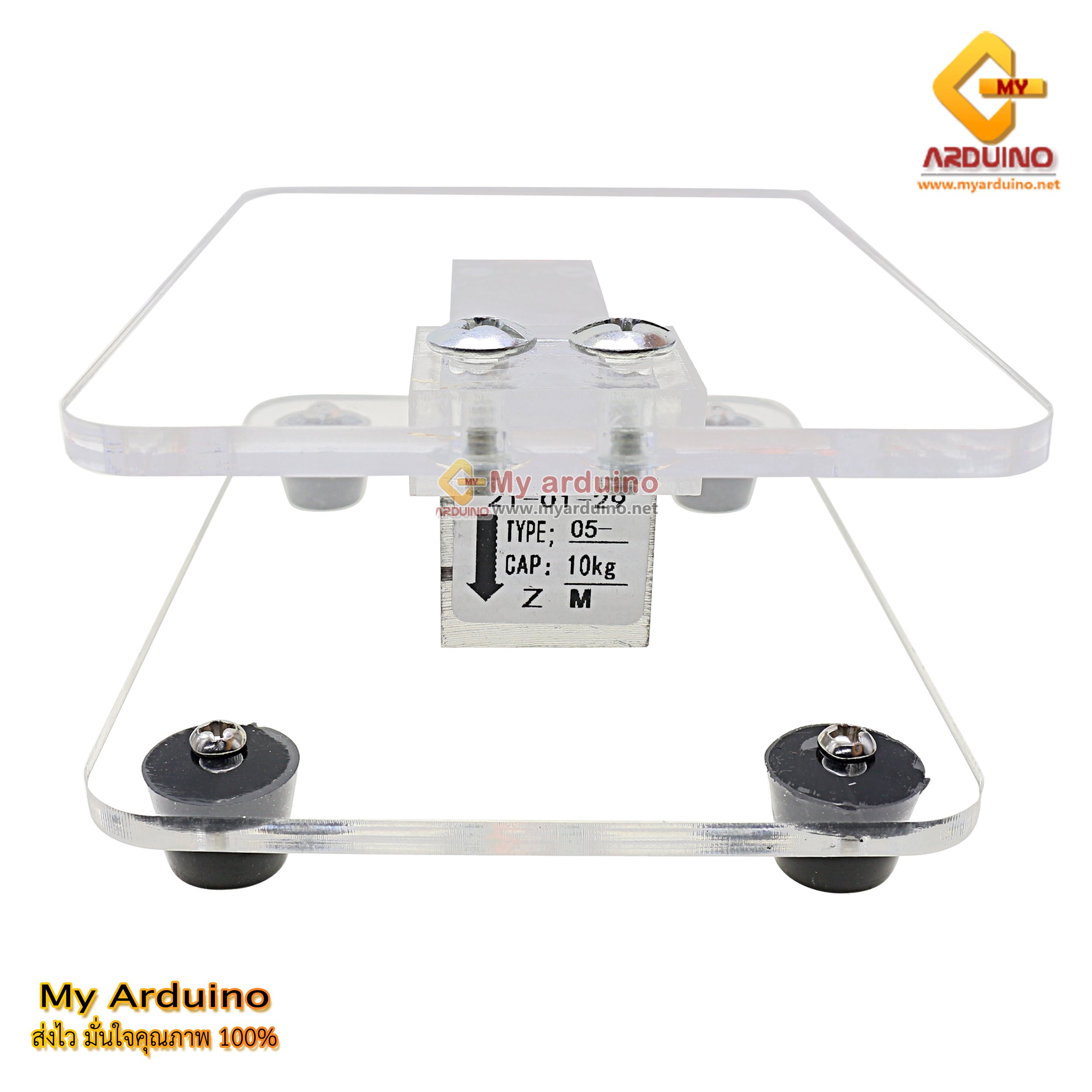 ชุดเซ็นเซอร์วัดน้ำหนัก สี่เหลี่ยม Load cell Arduino Load cell 10kg + base kit - ขาย Arduino ...