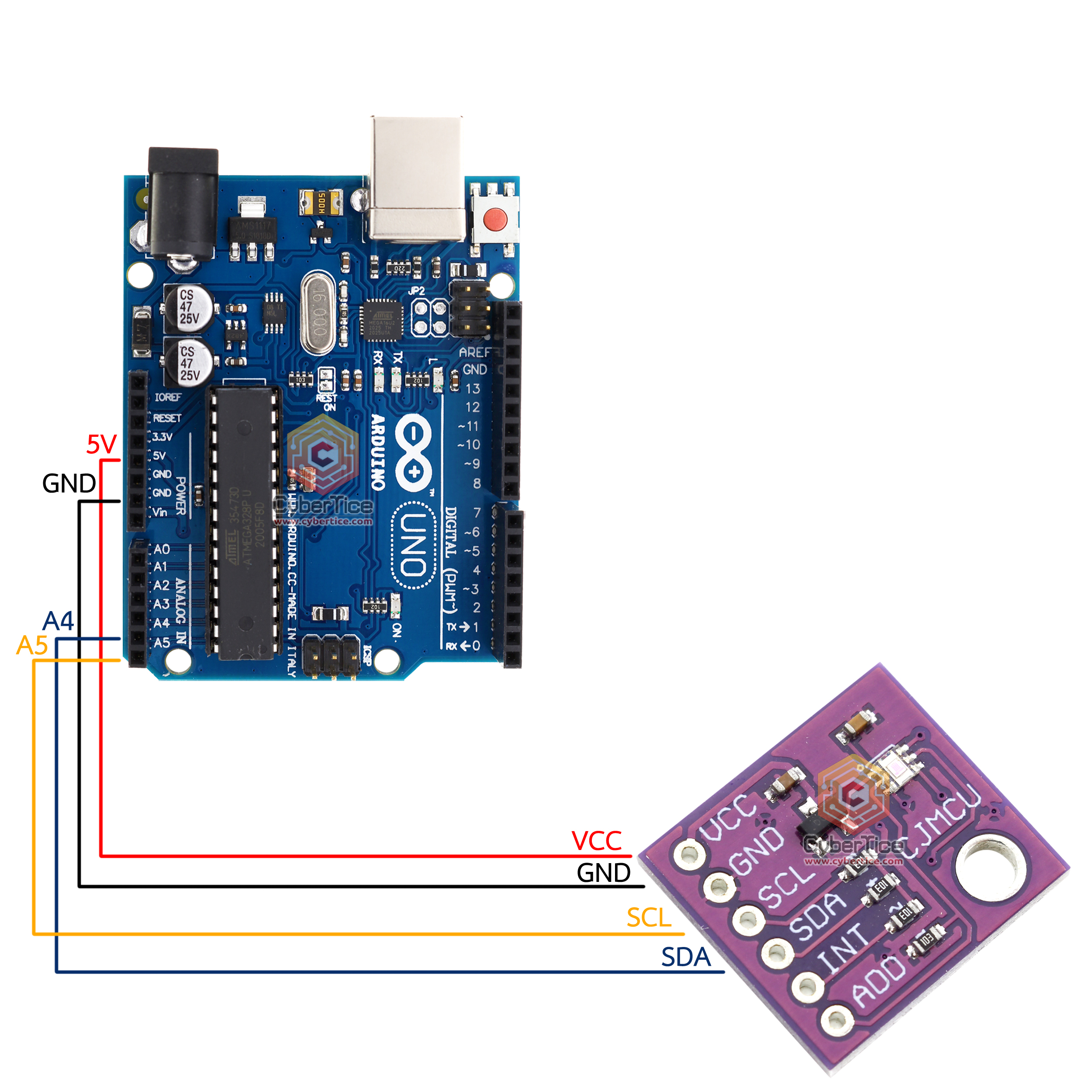 เซ็นเซอร์วัดความเข้มแสง MCU-3001 OPT3001 Ambient Light lux meter Sensor - ขาย Arduino อุปกรณ์ ...