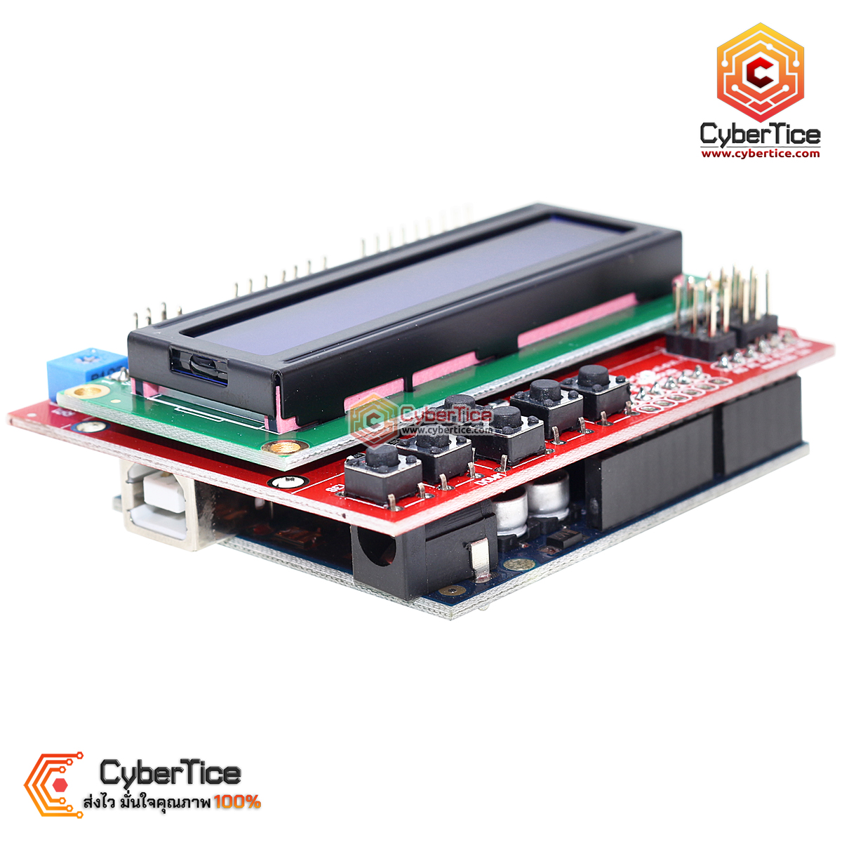 1602 LCD Keypad Shield V2.0 LCD Expansion Board for Arduino - ขาย ...