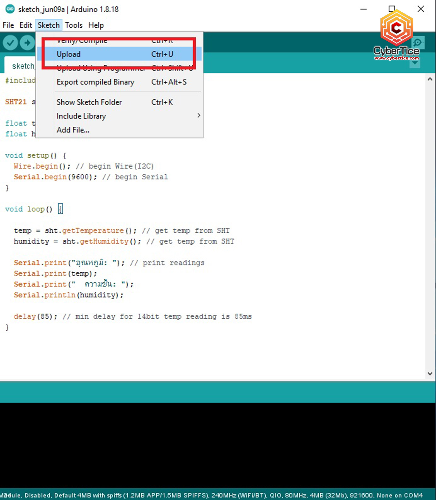 สอนใช้งาน ESP32 SHT21 GY-21 เซ็นเซอร์ความชื้นและอุณหภูมิ Digital Humidity and Temperature Sensor ...