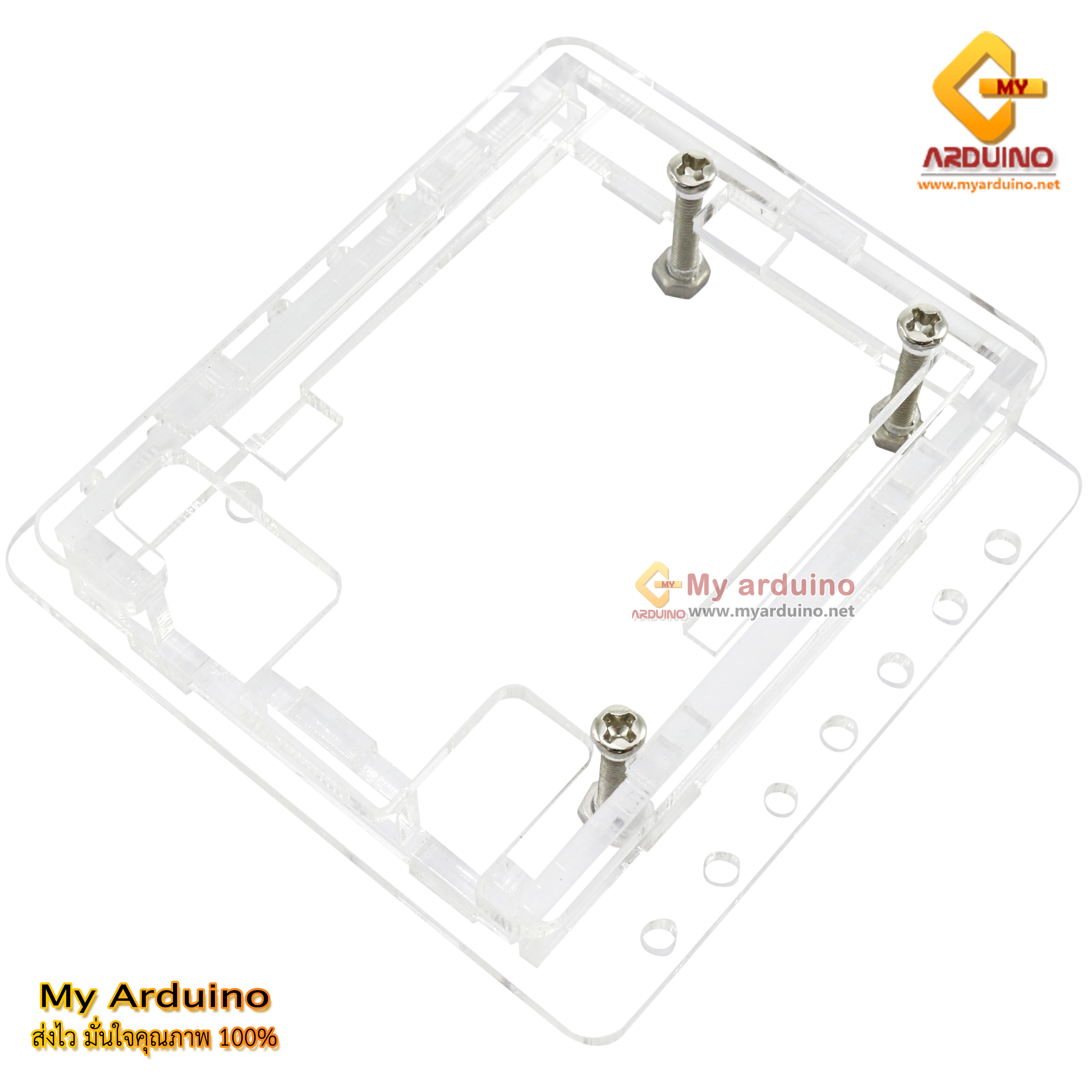 Arduino Uno R3 Acrylic Case Box กล่องอะคริลิคแบบใส สำหรับ Arduino Uno Case พร้อมขายึด ขาย