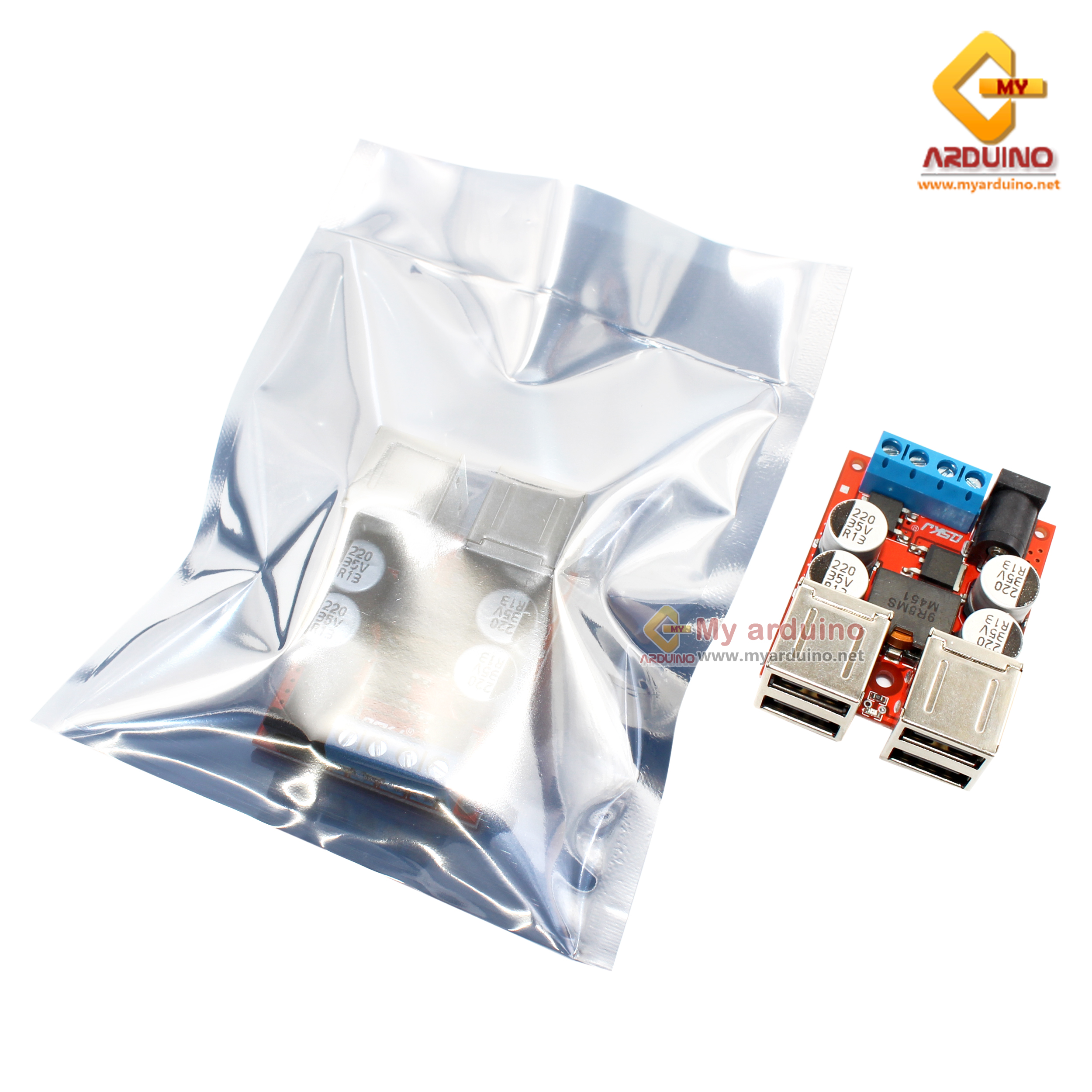 Step Down Power Module output 4 Port USB DC-DC 8-35v to 5V 8A - ขาย ...