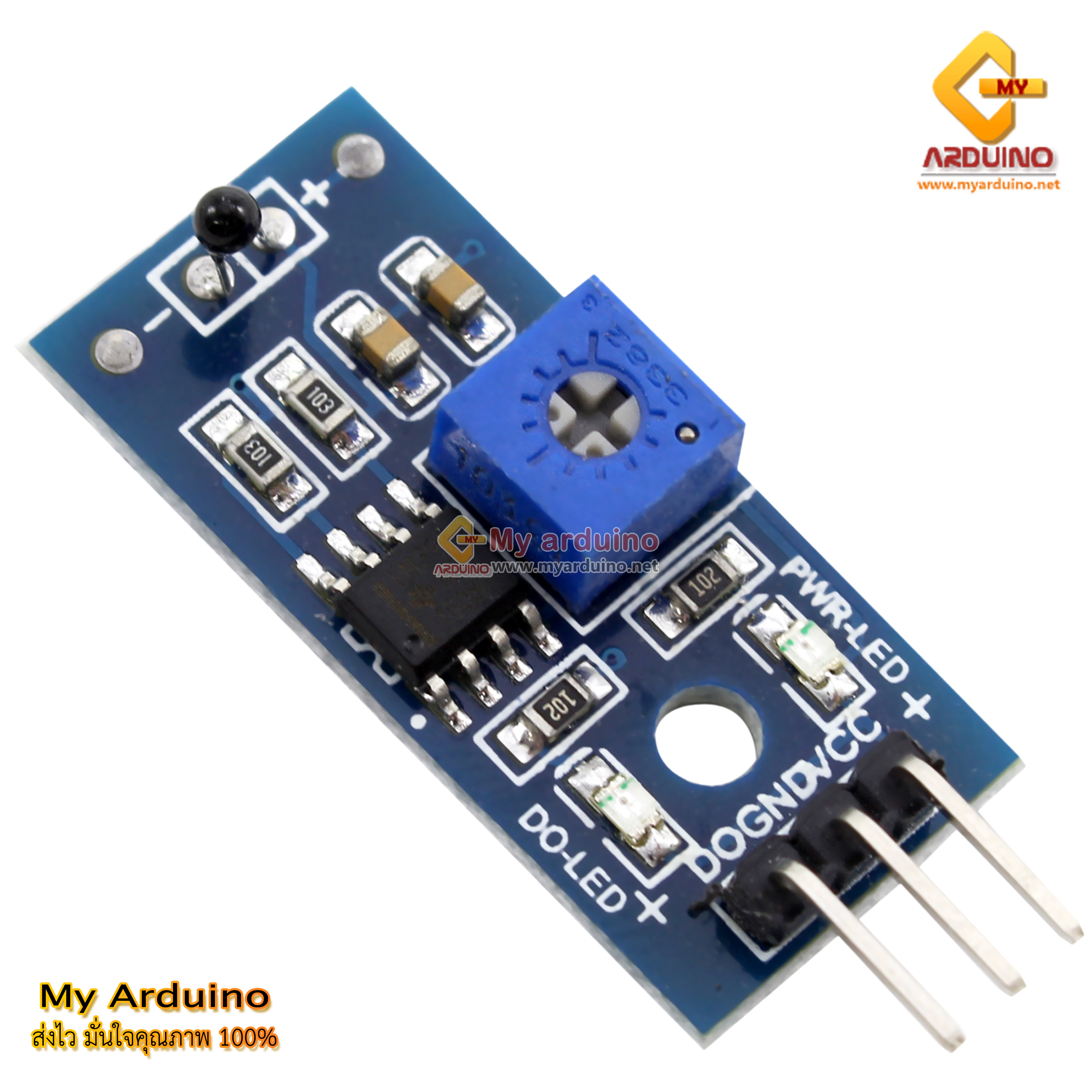 NTC Thermistor Sensor Module 3PIN เซ็นเซอร์อุณหภูมิ - ขาย Arduino ...