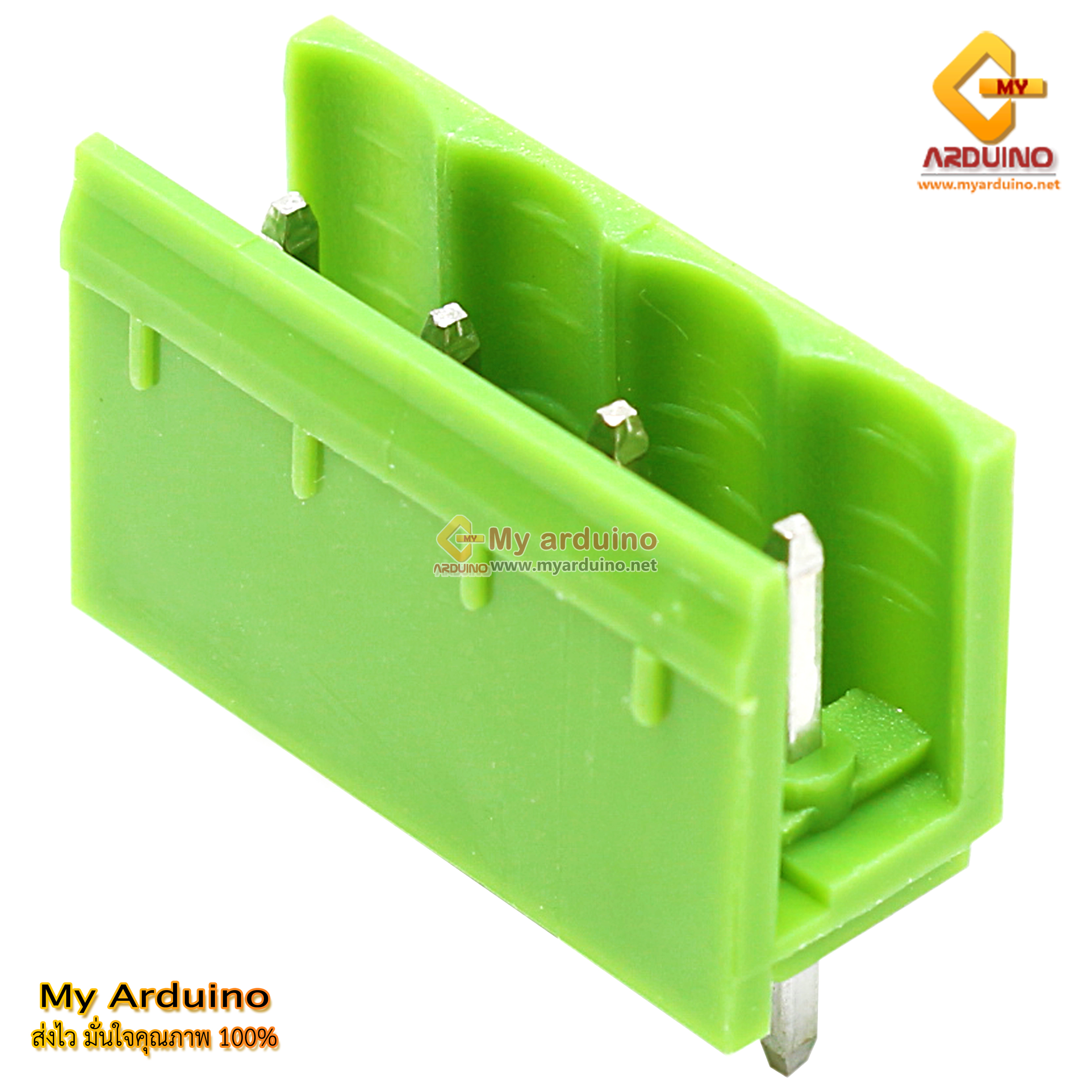 2EDG5.08 แนวตั้ง 4P ตัวเมีย สกรูเชื่อมต่อ PCB Screw Terminal Block Connector - ขาย Arduino ...