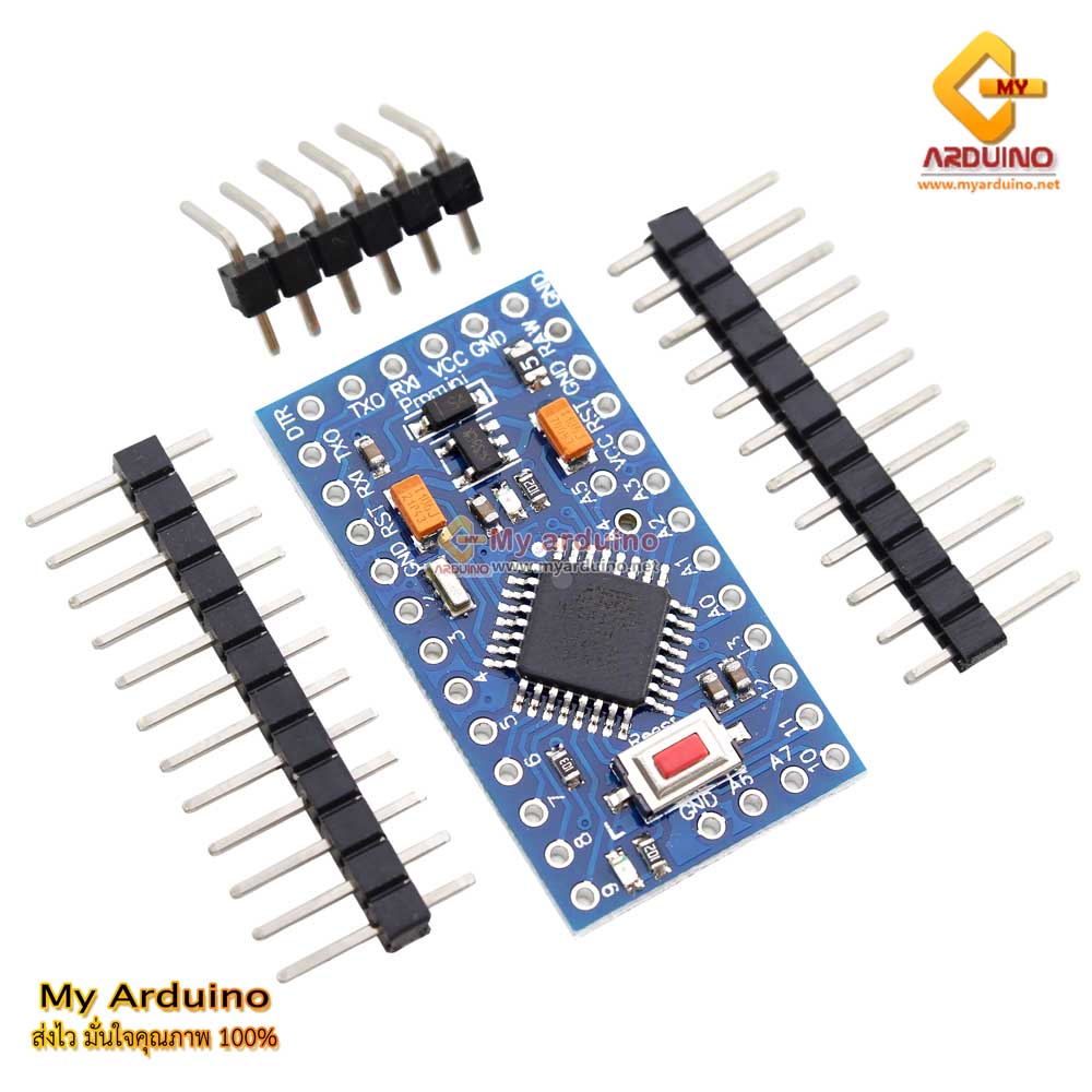 Arduino Pro Mini 328 - 3.3V/8MHz พร้อม Pin Header Arduino Pro mini - ขาย Arduino อุปกรณ์ Arduino ...
