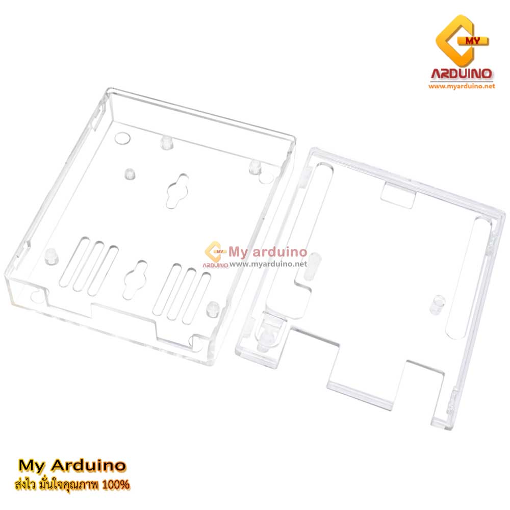 Arduino UNO R3 acrylic case box กล่องพลาสติกแบบใส สำหรับ Arduino Uno ...