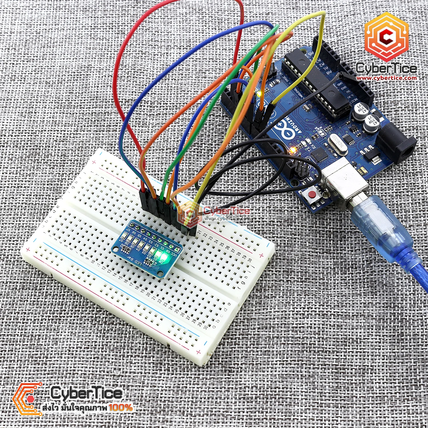 สอนใช้งาน Arduino 8 LED 8 Bar Marquee LED Display Module 4 สี - ขาย Arduino อุปกรณ์ Arduino ...