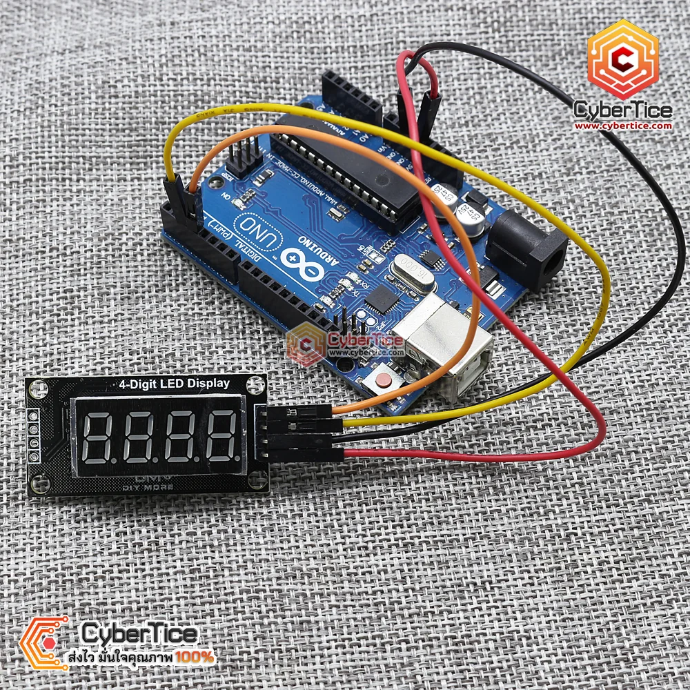 สอนใช้งาน Arduino โมดูลแสดงค่าตัวเลข 4 หลัก 036 Tm1637 Driver ขาย Arduino อุปกรณ์ Arduino