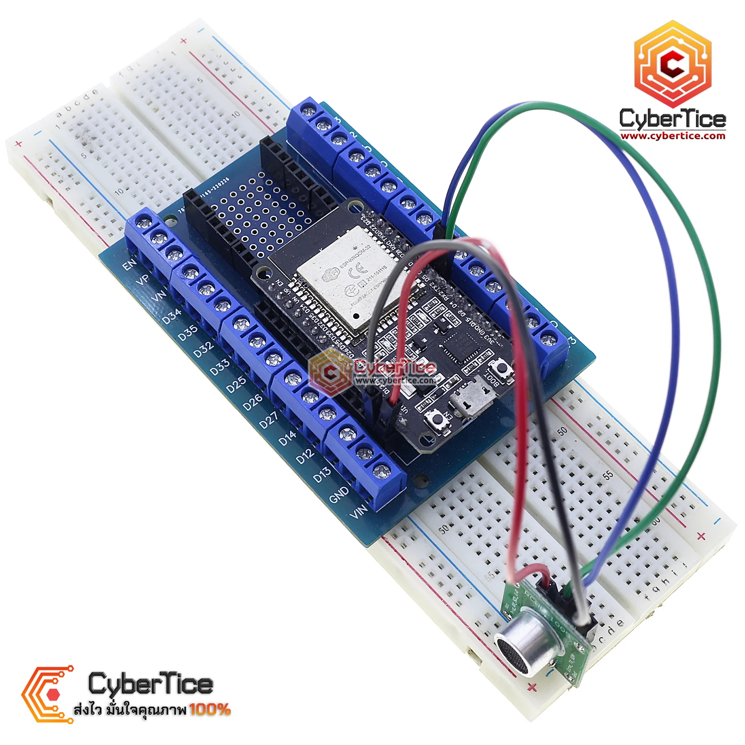 สอนใช้งาน Esp32 เซ็นเซอร์วัดระยะทาง Ultrasonic Module Rcwl 1005 ระยะตรวจจับ 450cm ขาย Arduino