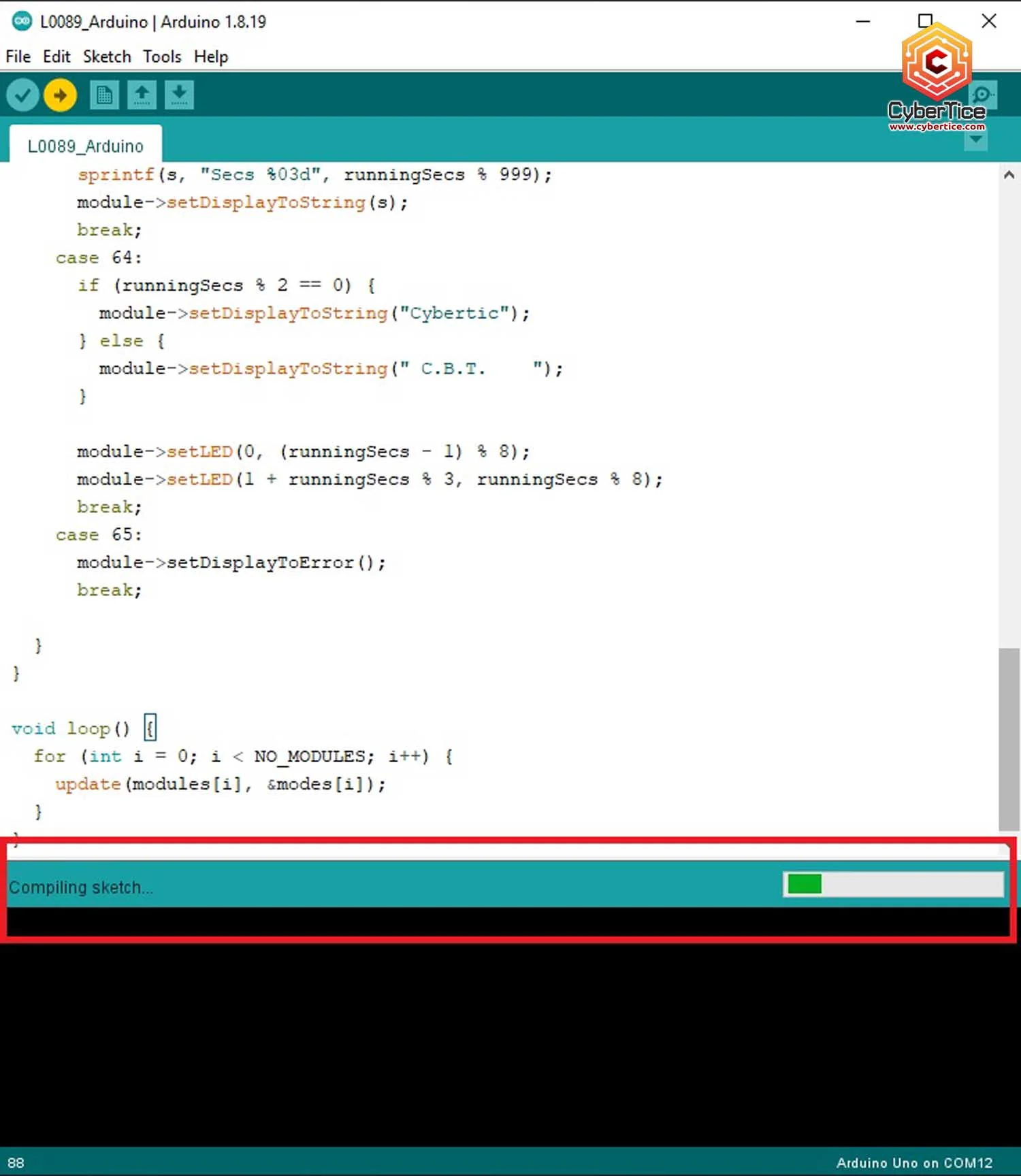 สอนใช้งาน Arduino TM1638 BASED BOARD บอร์ดแสดงผลตัวเลข 8 หลักพร้อม LED ...
