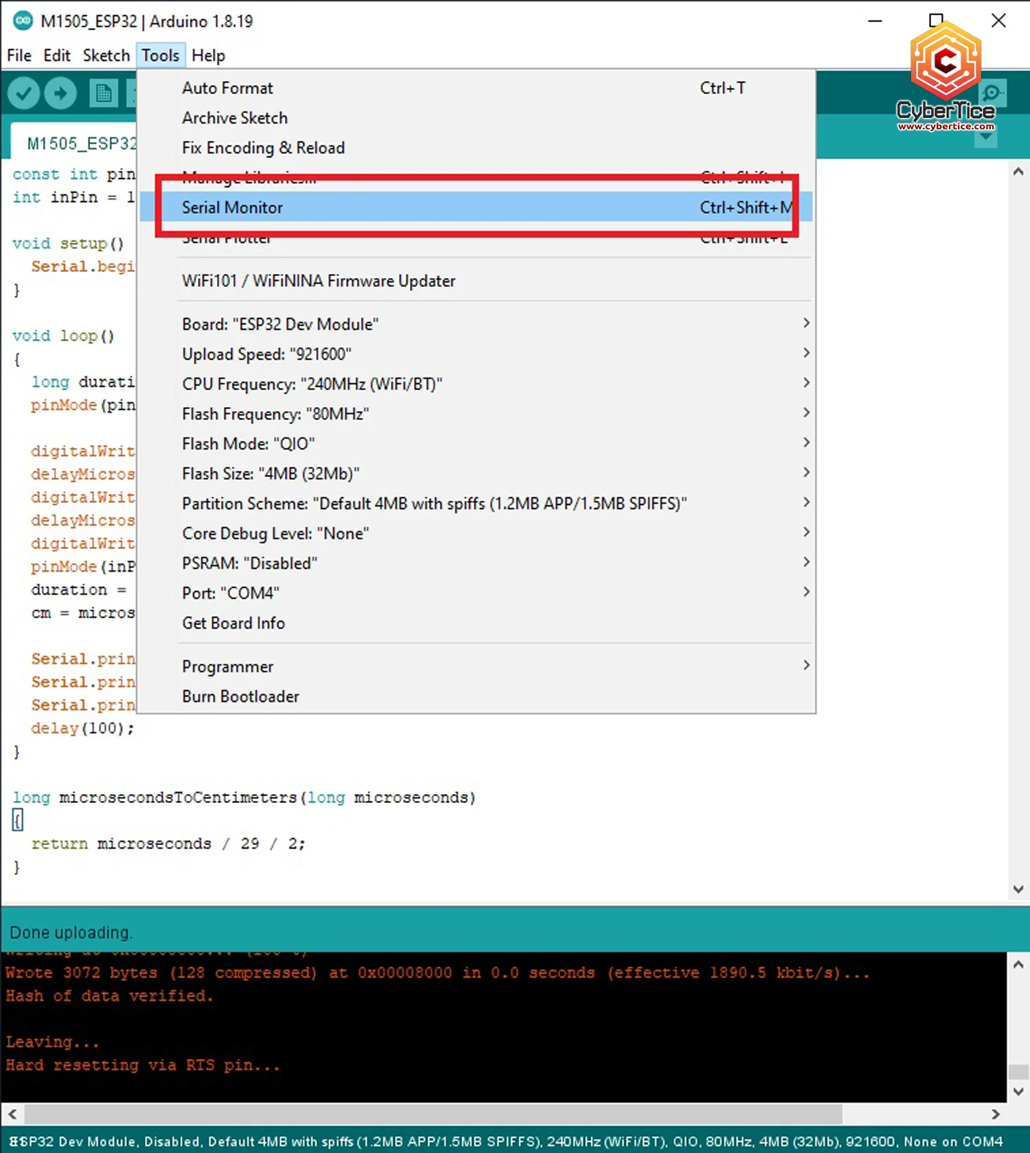 สอนใช้งาน Esp32 เซ็นเซอร์วัดระยะทาง Ultrasonic Module Rcwl 1005 ระยะตรวจจับ 450cm ขาย Arduino