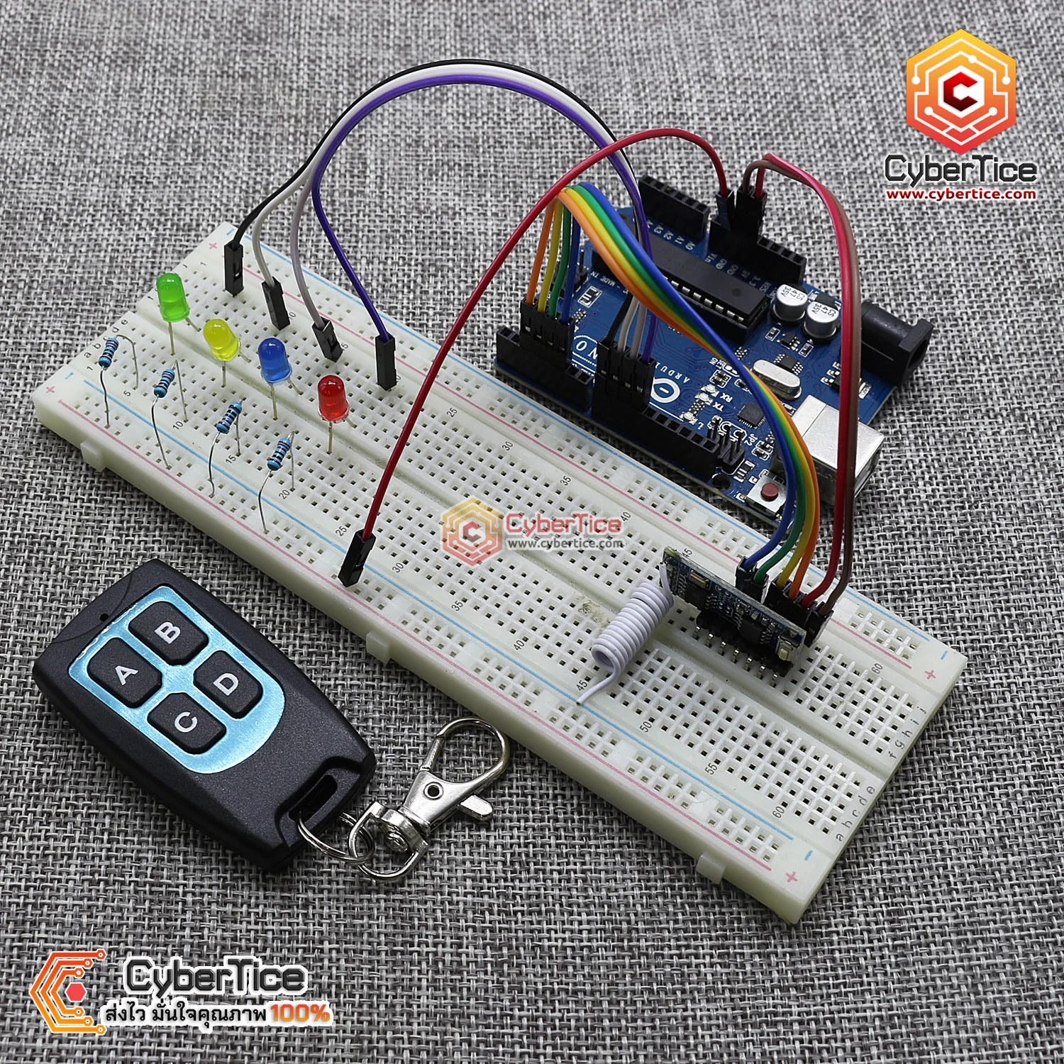 Wireless Receiver โมดูลรับสัญญาณรีโมท 433Mhz PT2262 Code - ขาย Arduino อุปกรณ์ Arduino คุณภาพดี ...