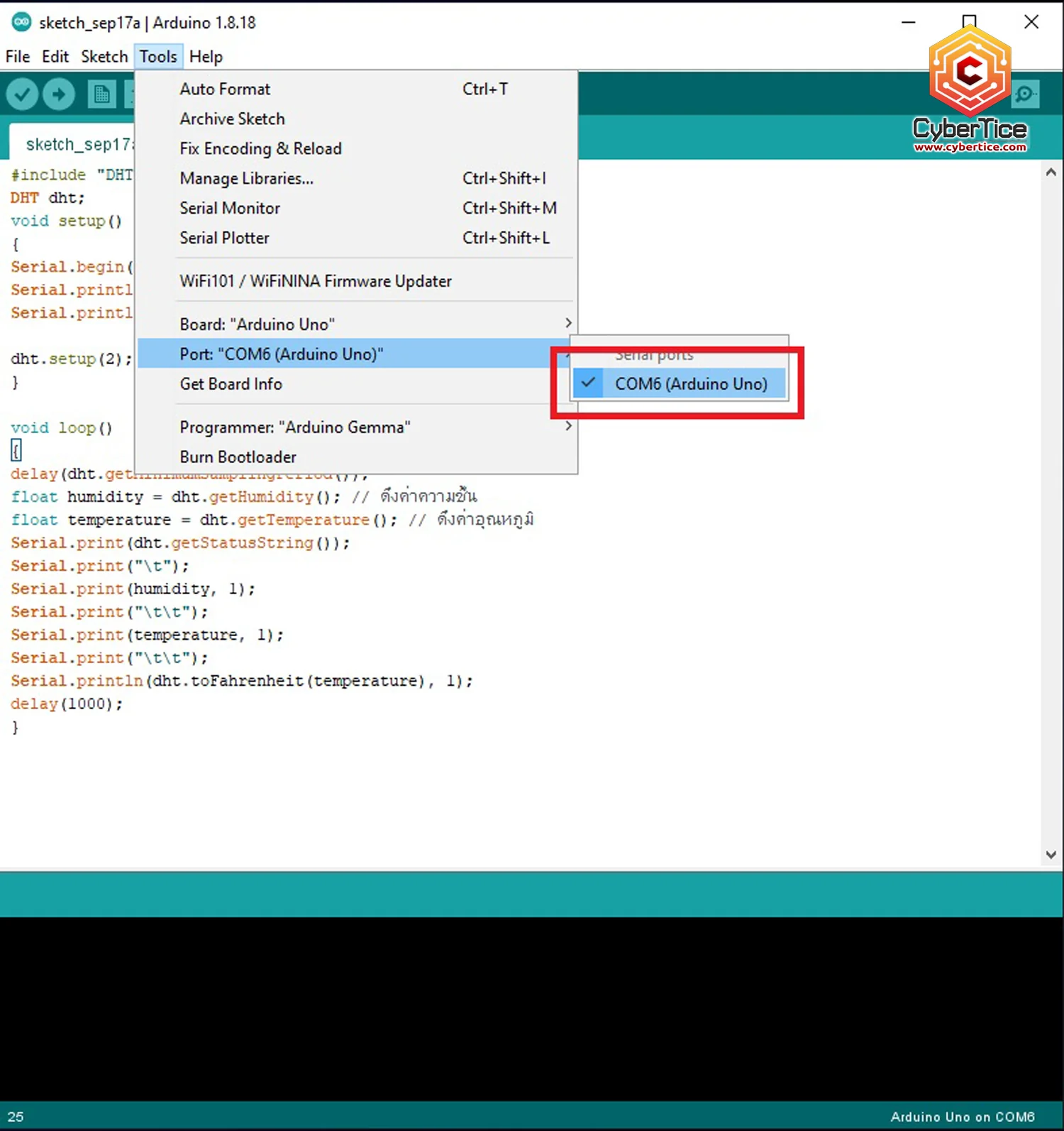 สอนใช้งาน Arduino Dht11 เซ็นเซอร์วัดอุณหภูมิและความชื้น พร้อม Pcb สีแดง ขาย Arduino อุปกรณ์