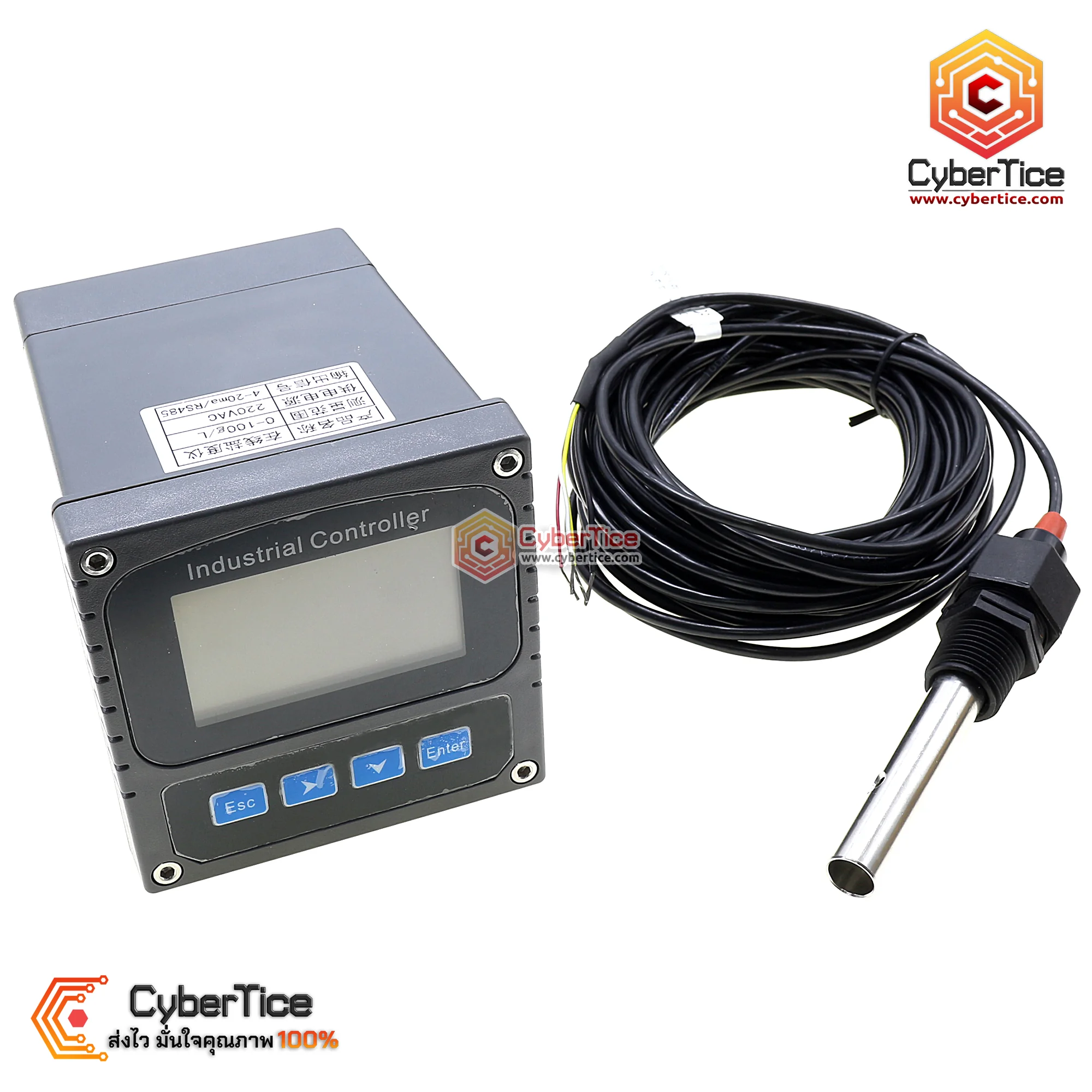 เซ็นเซอร์วัดค่าความเค็มของน้ำ Salinity meter พร้อมจอแสดงผล 0-100g/L(ppt ...